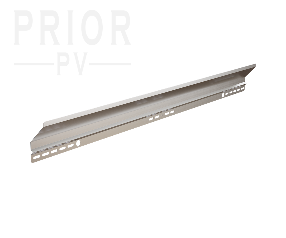 Wind deflector for Prior PV flat roof mounting – Effective reduction