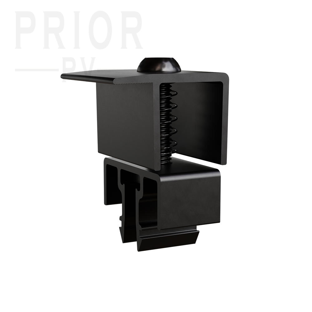 Prior PV End Clamp Black for Pitched Roofs | Stable, durable, and eas ...